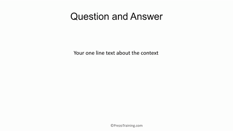 Animated PowerPoint Questions – PrezoTraining