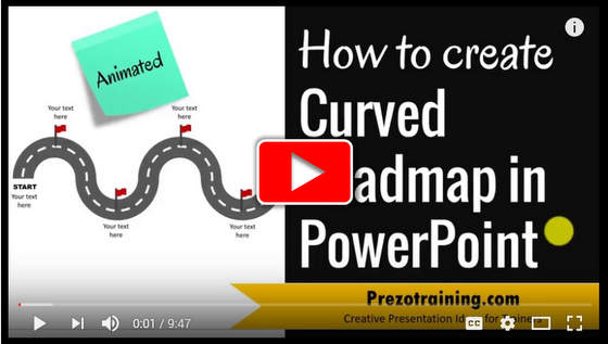 How To Create Curved Roadmap In PowerPoint PrezoTraining how-to-create-curved-roadmap-in-powerpoint-prezotraining